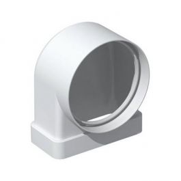 Coude mixte rectangulaire CDM pour conduit PVC rigide - Extra-plat 55 x 220 mm Unelvent 833618