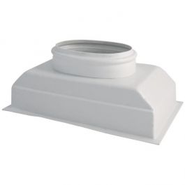 Plénum ABS pour grille 300x150 mm piquage 160 mm AGIP139